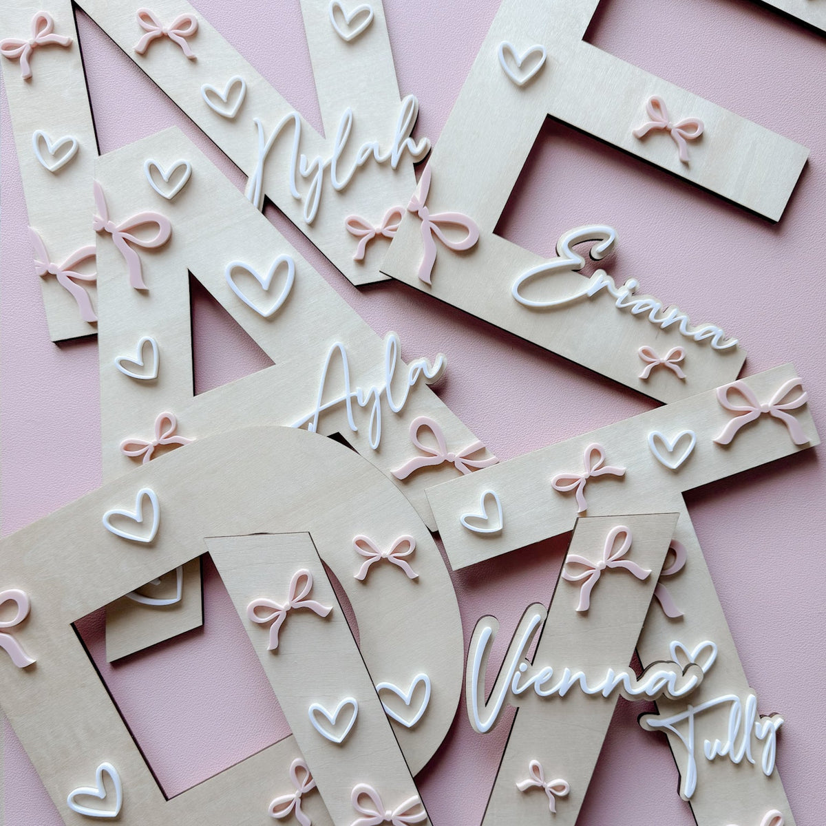 Themed personalised letters – Maple and Belle